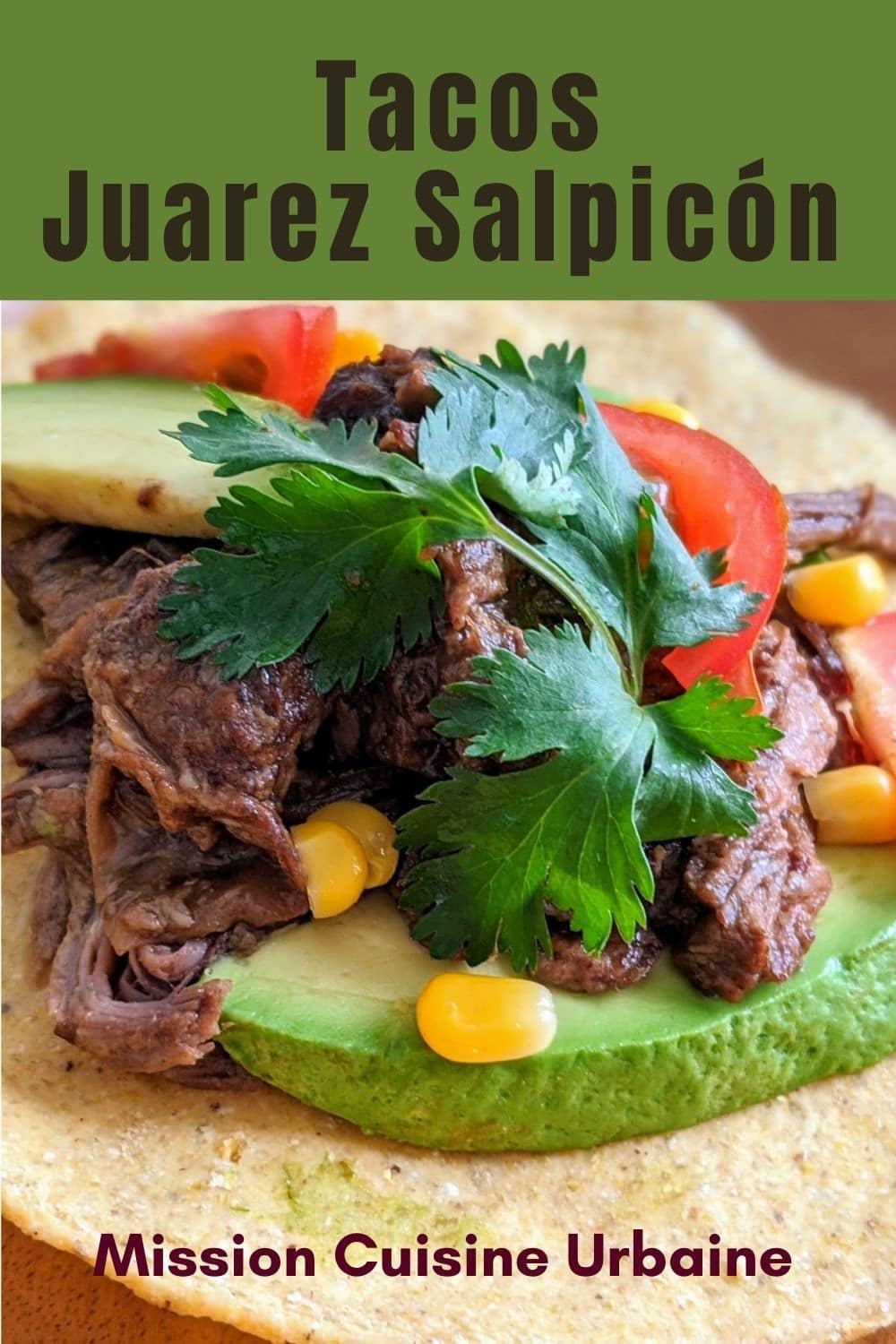 Tacos Juarez Salpicón (Boeuf braisé)