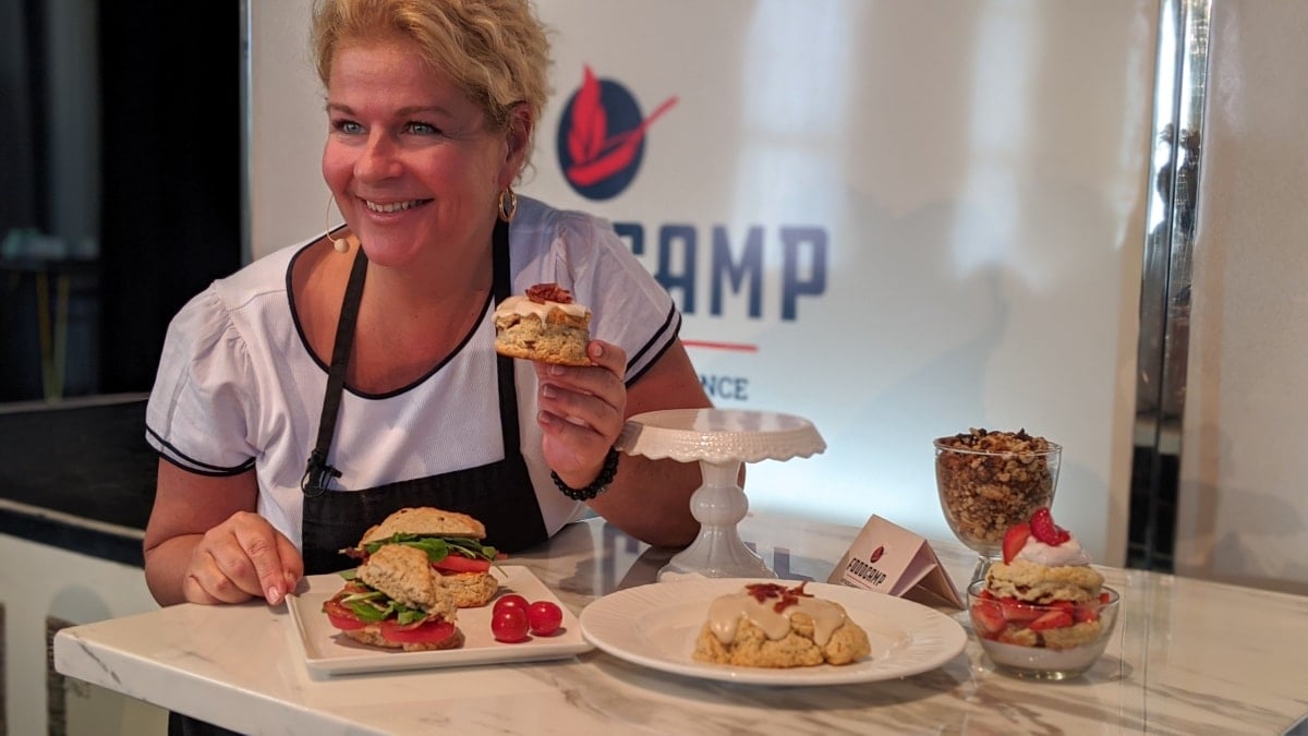 Scones à l'érable et bacon de Mélanie Marchand. FoodCamp Qc 2020